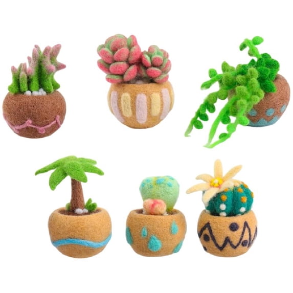 Beginner Friendly Wool Craft Set Animal Plant Creation With Fibers ...