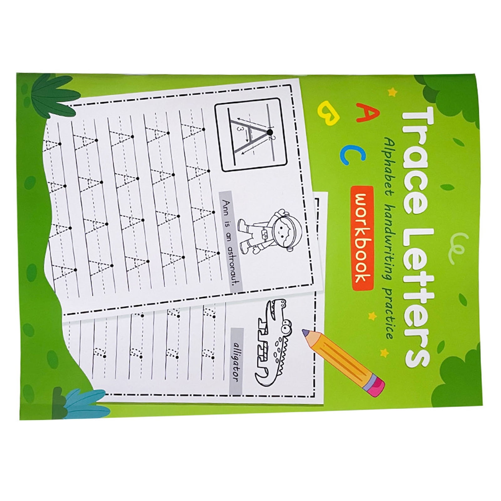 Beginner Handwriting Training Tracing Workbook With Thick Lines And ...