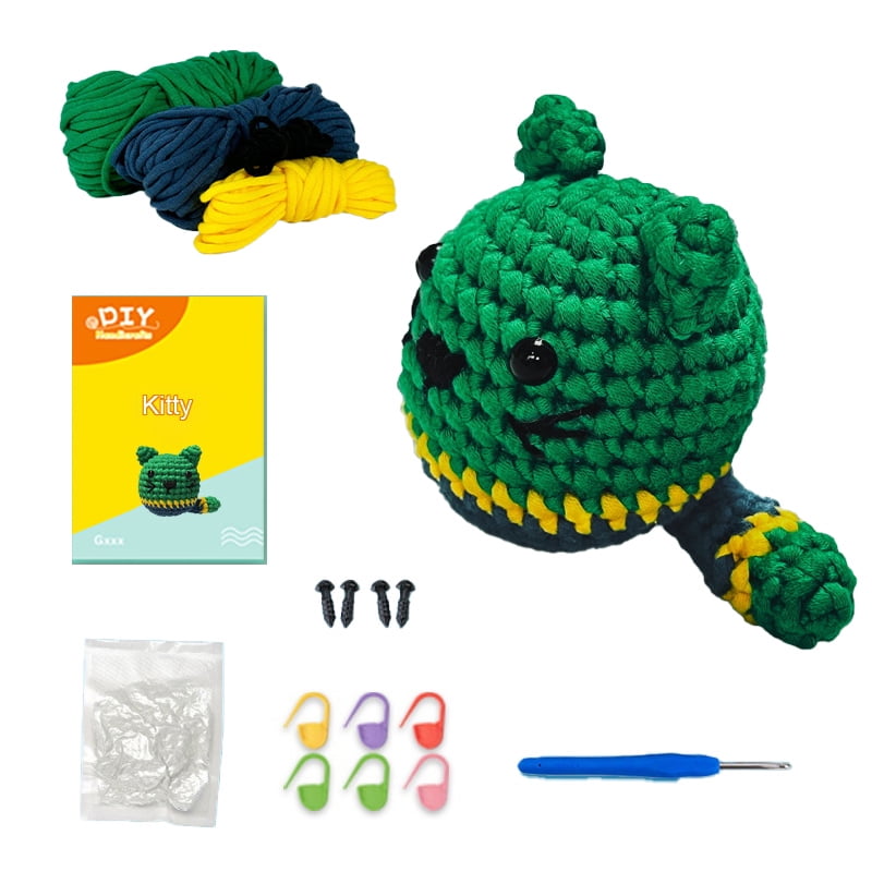 Beginner Little Raccoon Crochet Kit - Cute Animal,Crochet Kits for Kids ...