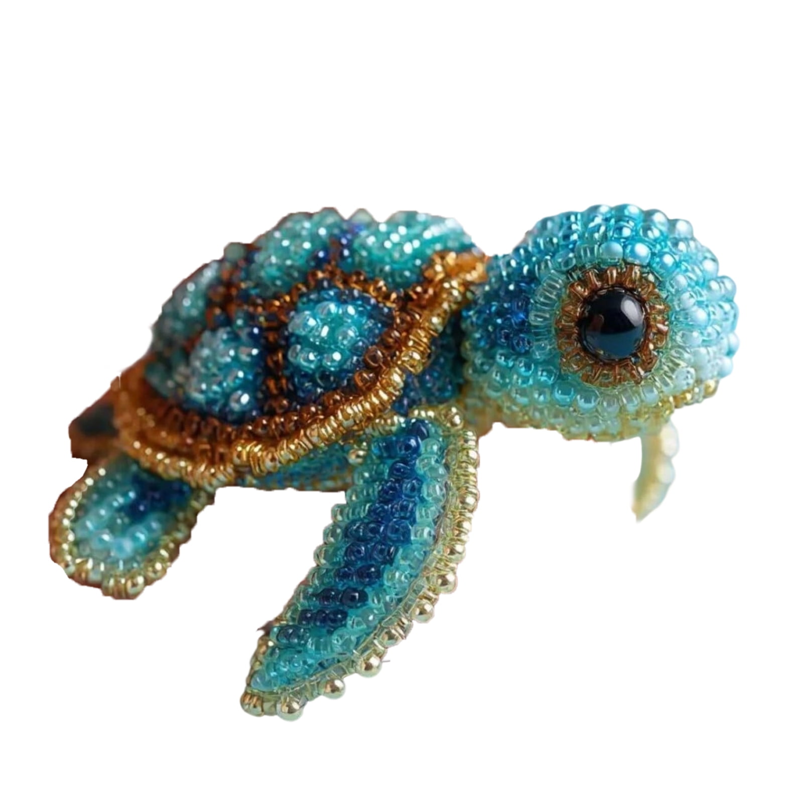 Beginner Marine Beads Embroidery Set With Instruction and Colored Beads ...