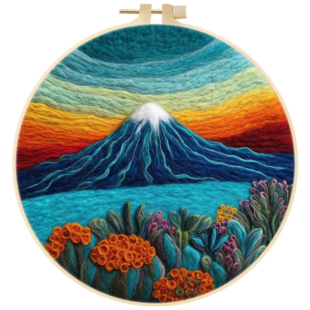 Beginner Needle Felt Painting Kit Needle Felt Starter Kit Wool Felting ...