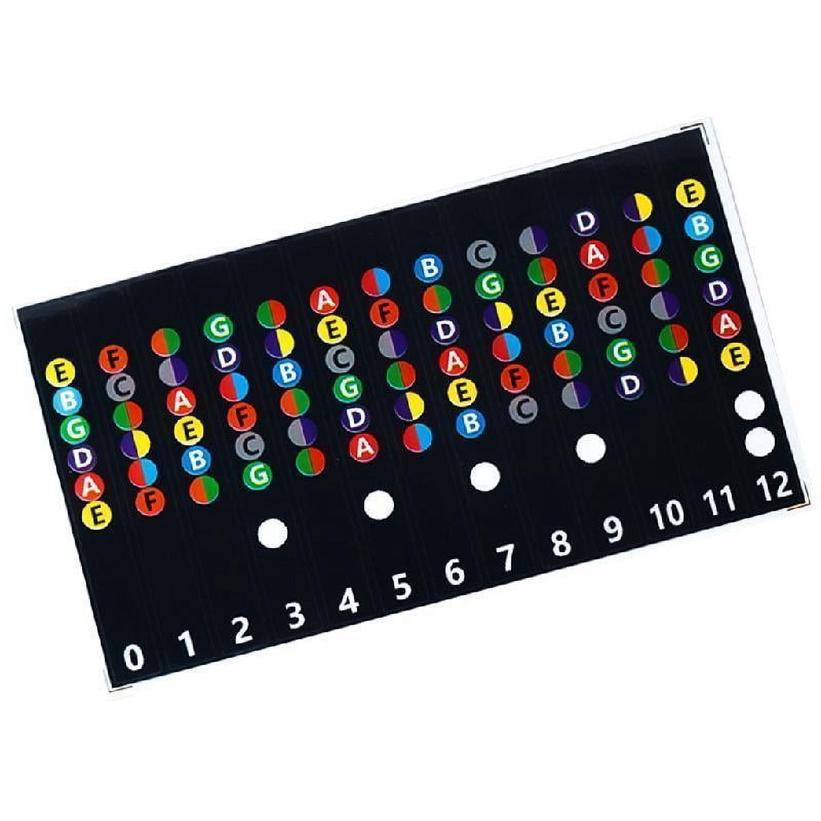 Beginner Practice 6 Strings Guitar Fretboard Sticker Color Coded Note ...