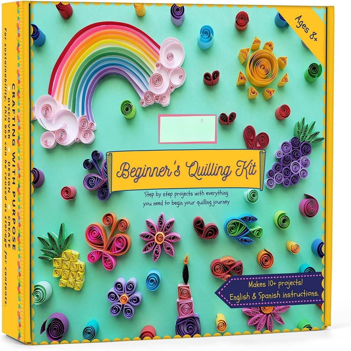 Beginner's Quilling Kit for Kids and Adults, DIY Craft Kit for Kids and ...