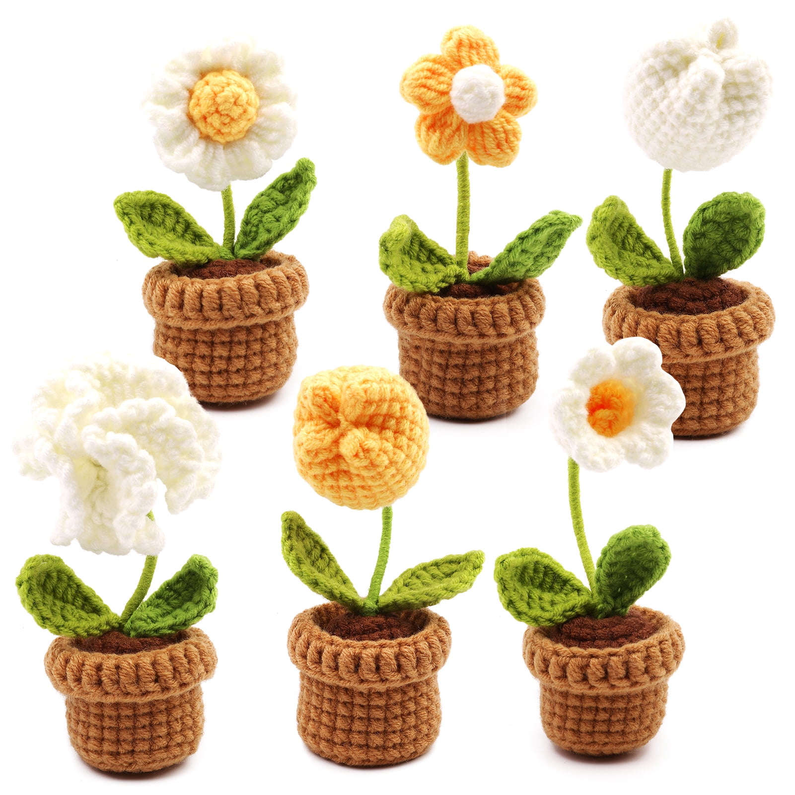 Beginners Crochet Kit, Cute Small Pot Kit for Beginers and Experts, All ...