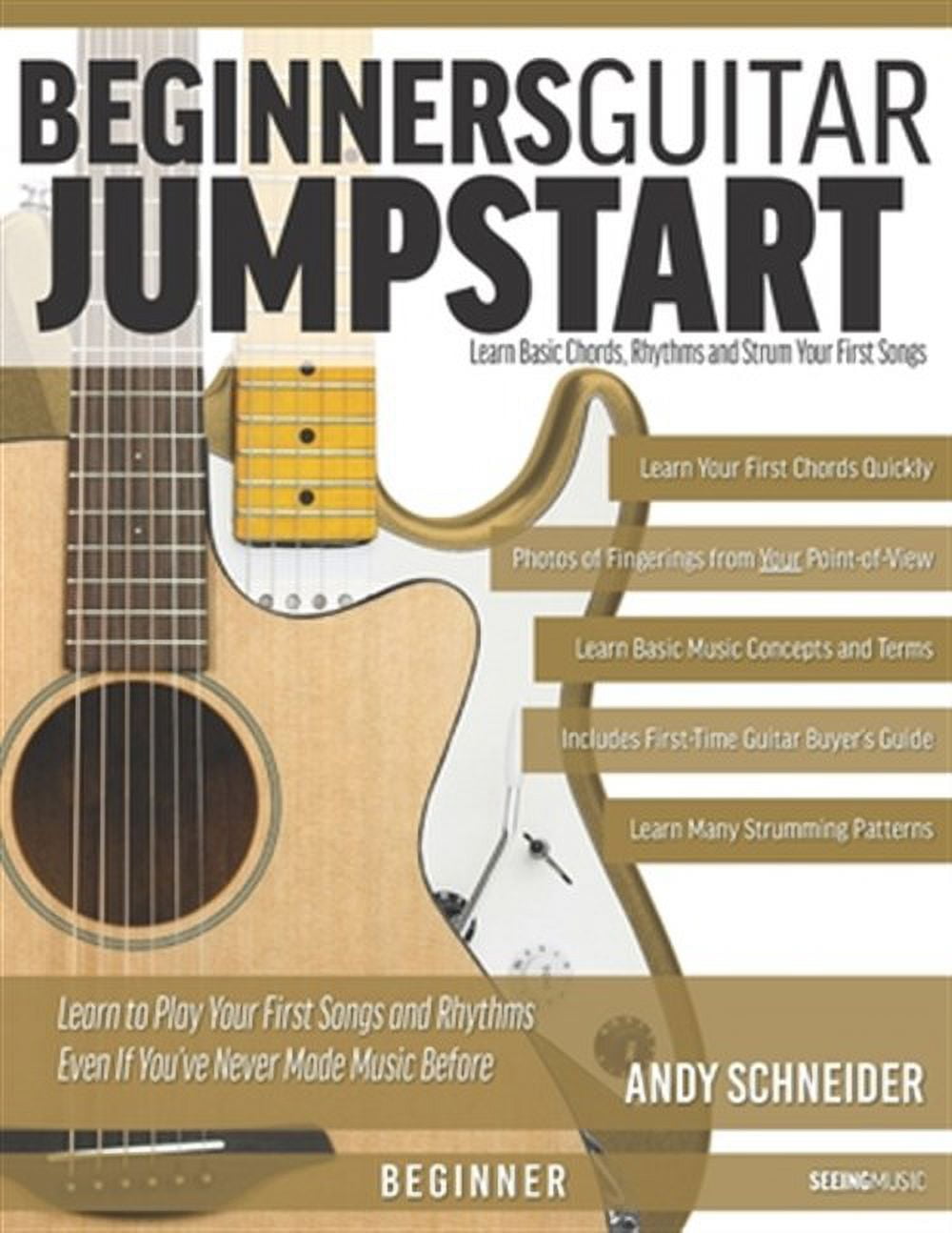 Beginners Guitar Jumpstart: Learn Basic Chords, Rhythms and Strum Your First Songs - Walmart.com