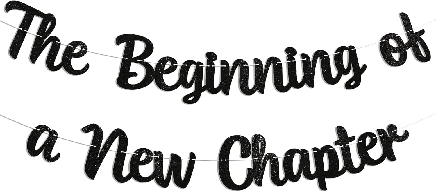 The Beginning of a New Chapter Banner - Farewell Party Decorations ...