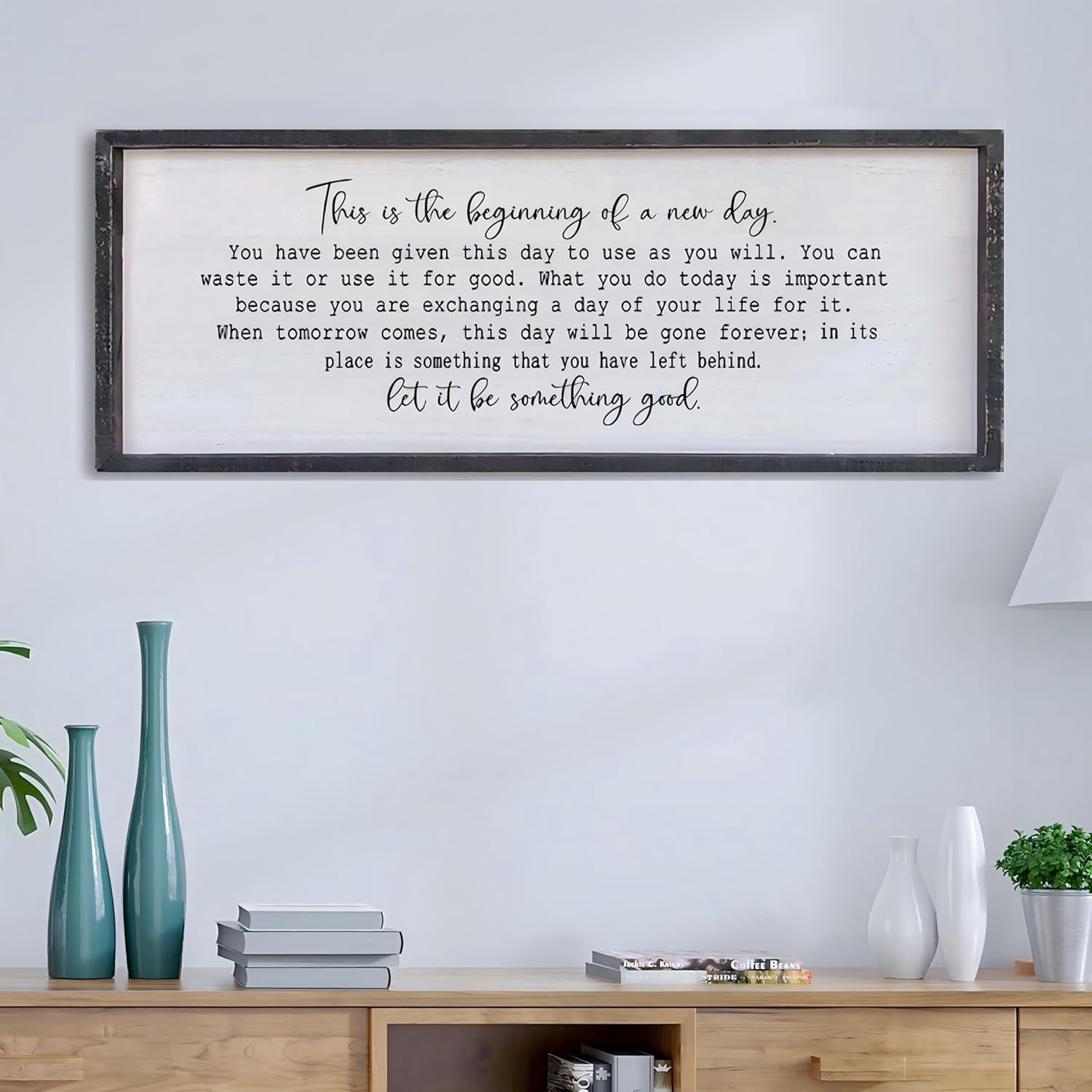 This Is The Beginning Of A New Day Office Wall Decor 40"x15" Large ...