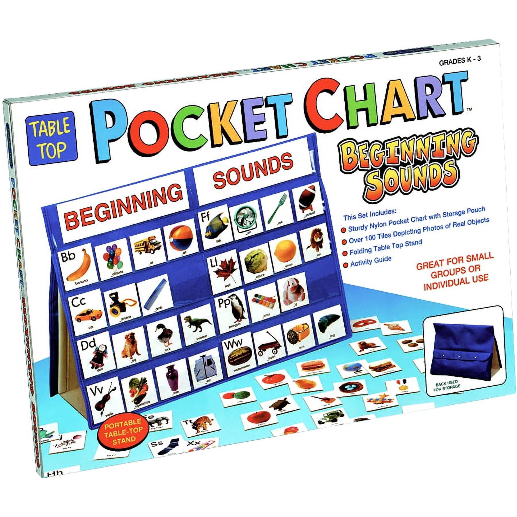 Beginning Sounds Table Top Pocket Chart - Walmart.com
