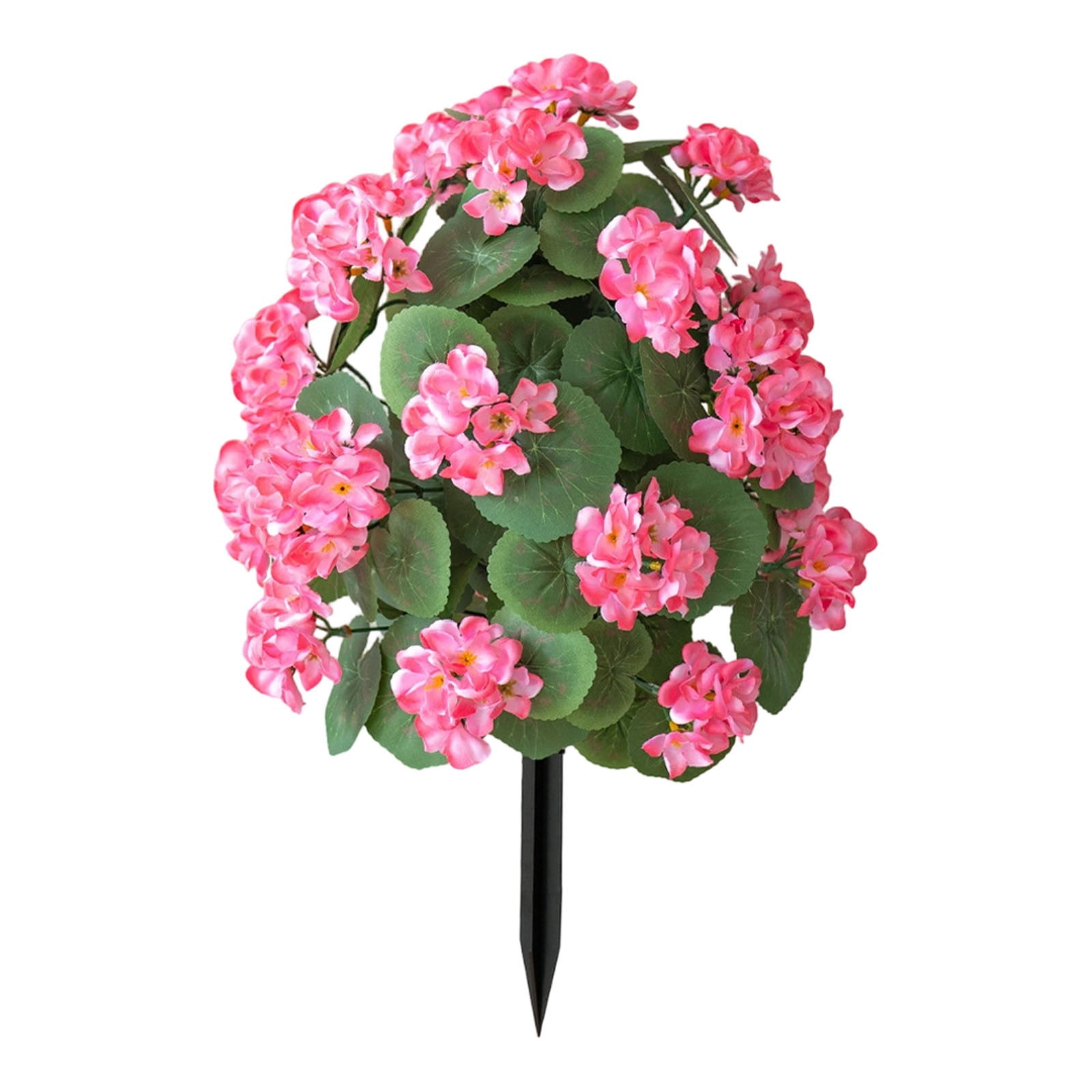 Begonia Ground Plug Artificial Flowers, Uv Resistant Outdoor Fake ...