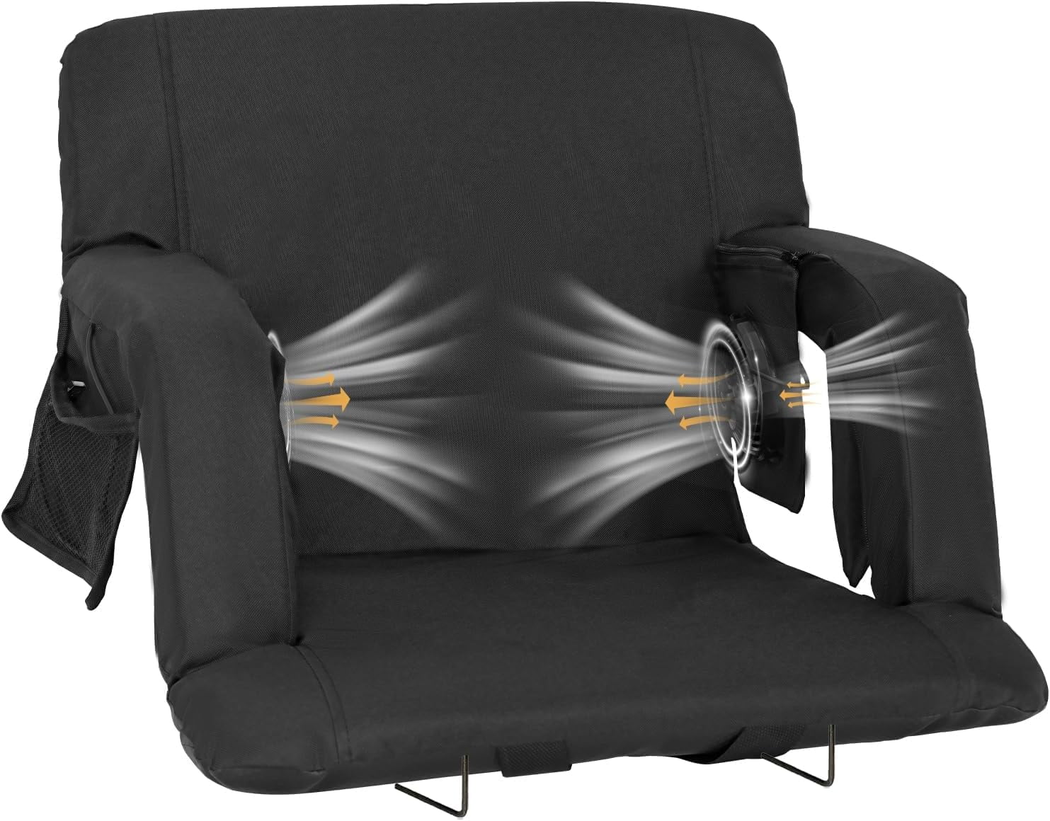 Begonia.K Cooling Fan Stadium Seat for Bleacher with Back Support ...