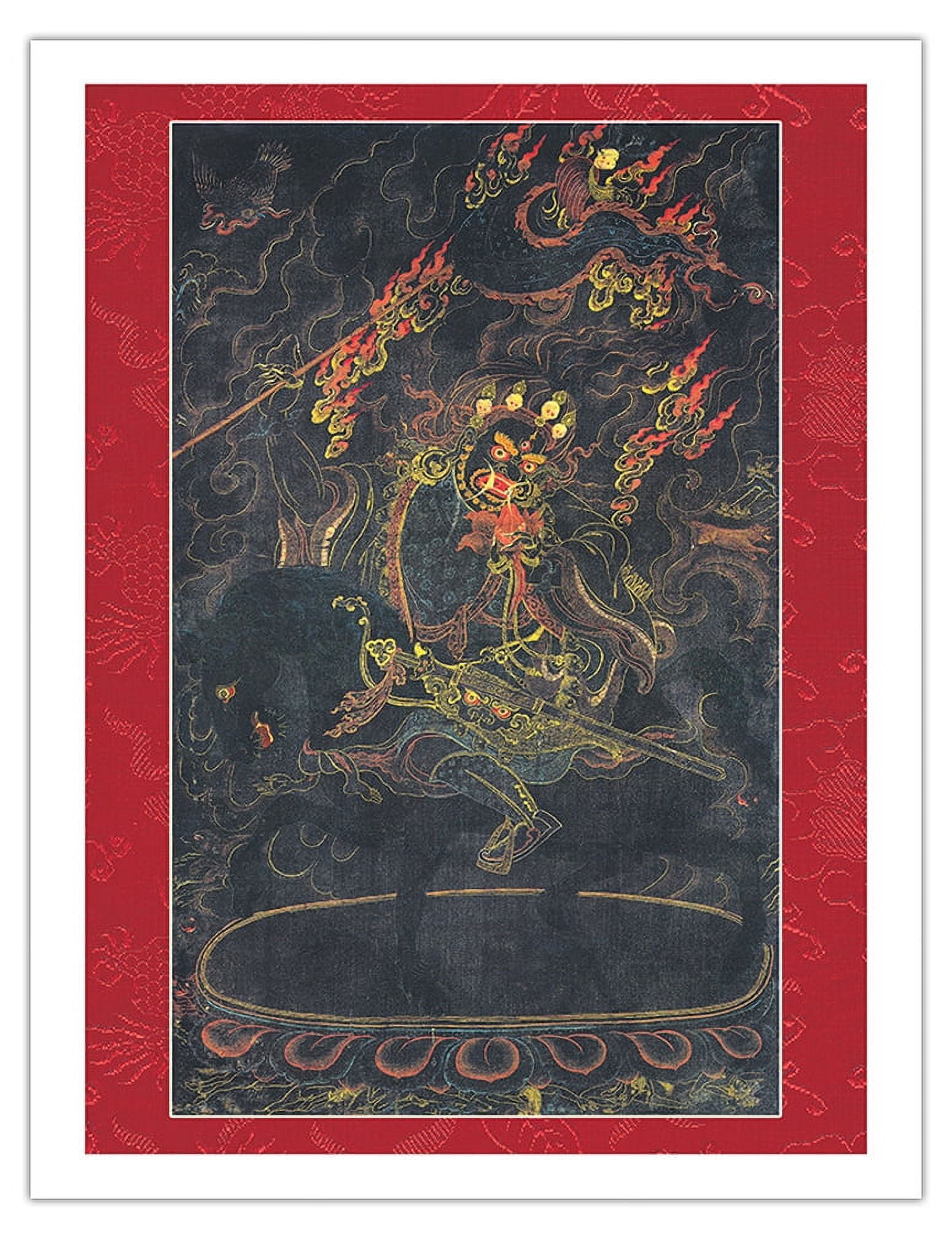 Begtse Chen (Chamsing) - Dharma Protector of the - Vintage Tibetan ...