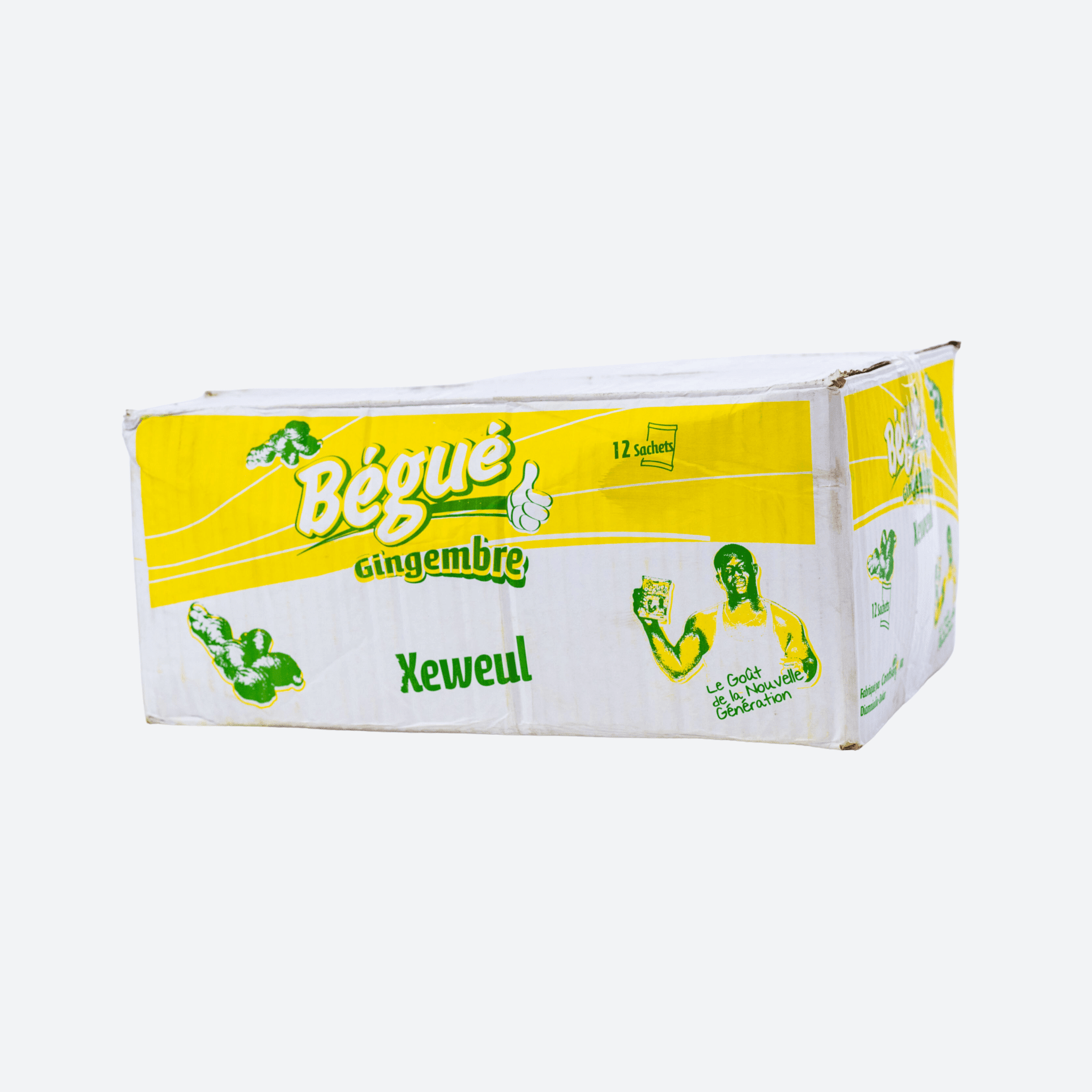 Begue Ginger Candy - Case of 12 Sachets-Spicy-Sweet Delight in Every ...