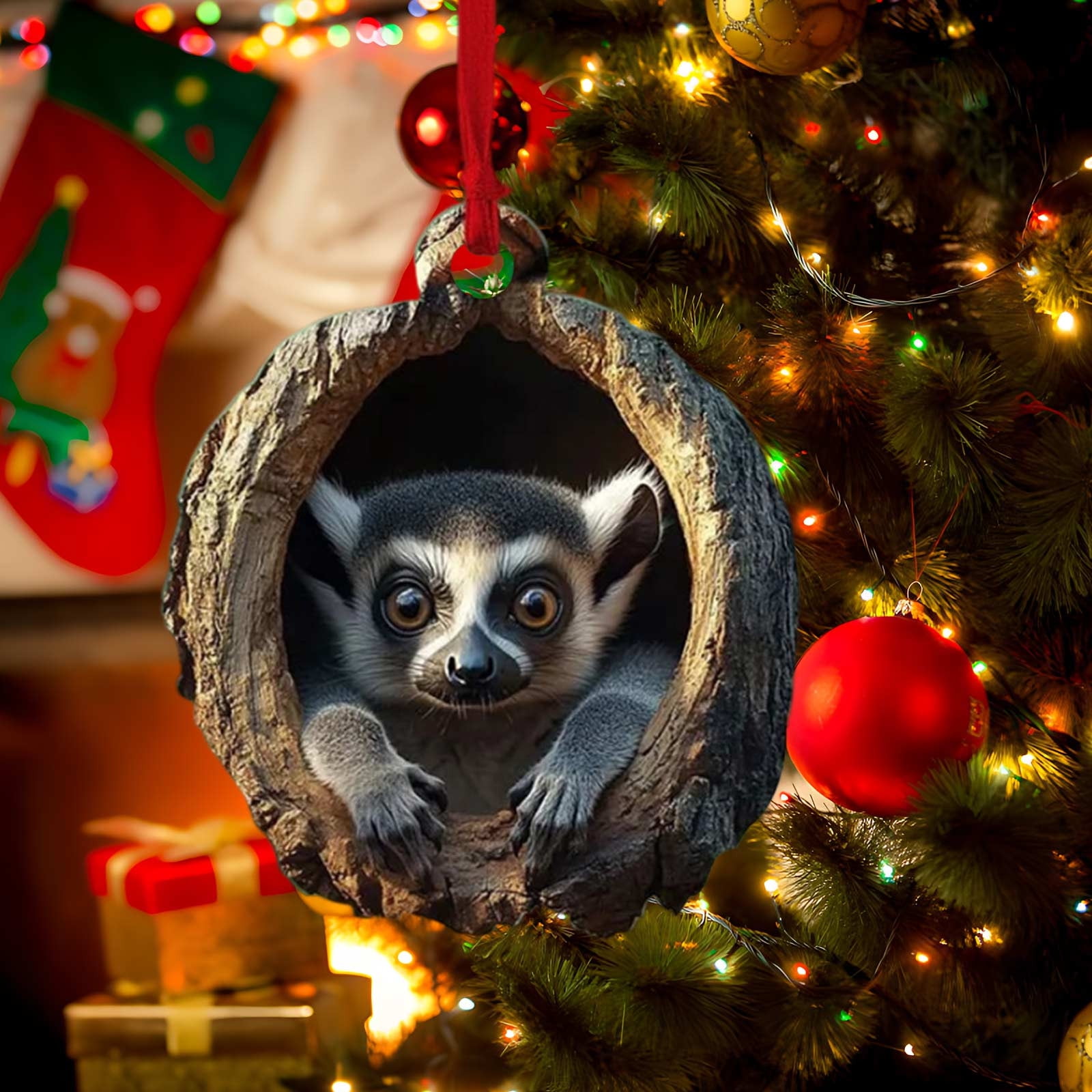 Begzeat Animal Christmas Ornament, Forest Animal Decoration, Christmas ...