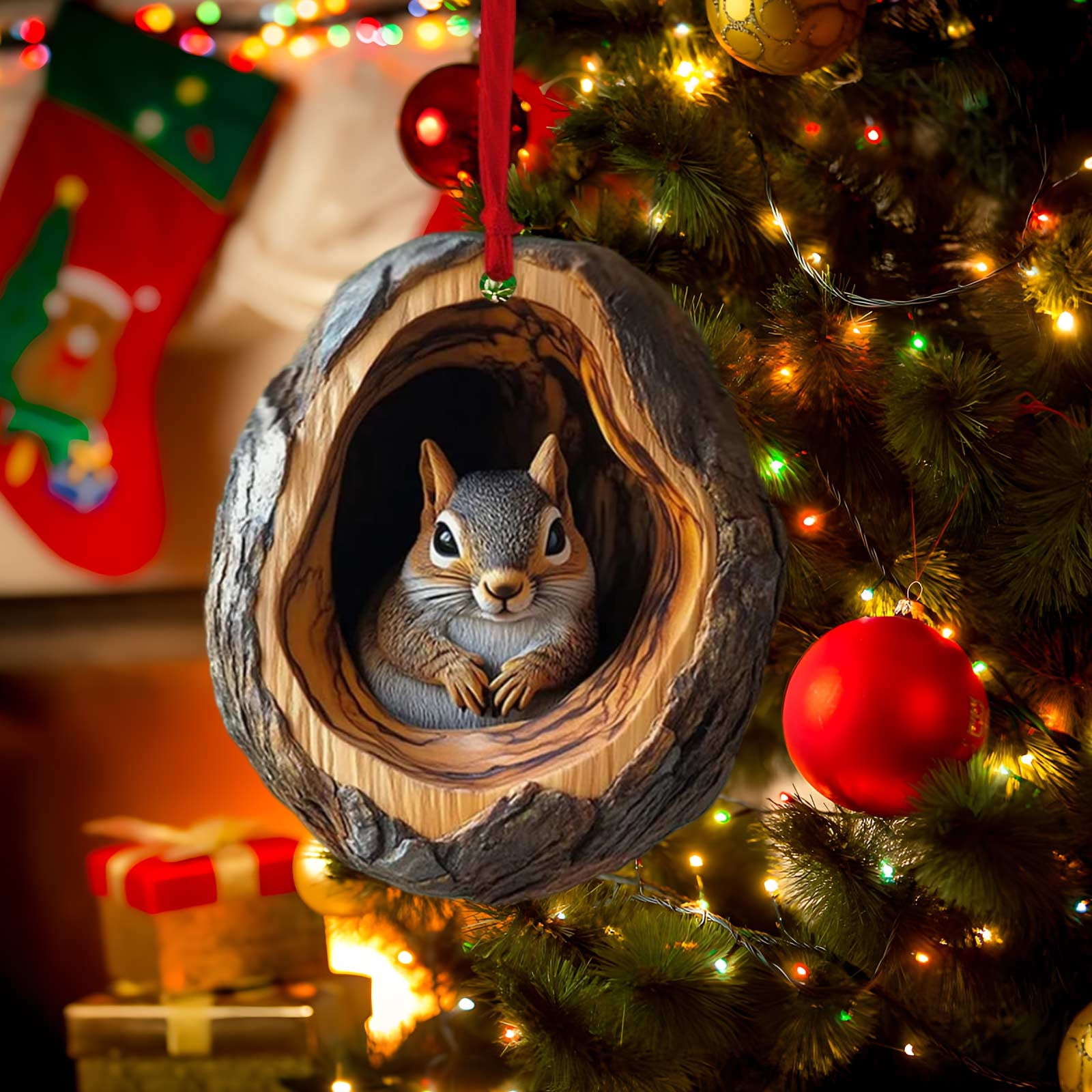 Begzeat Animal Christmas Ornament, Forest Animal Decoration, Christmas ...