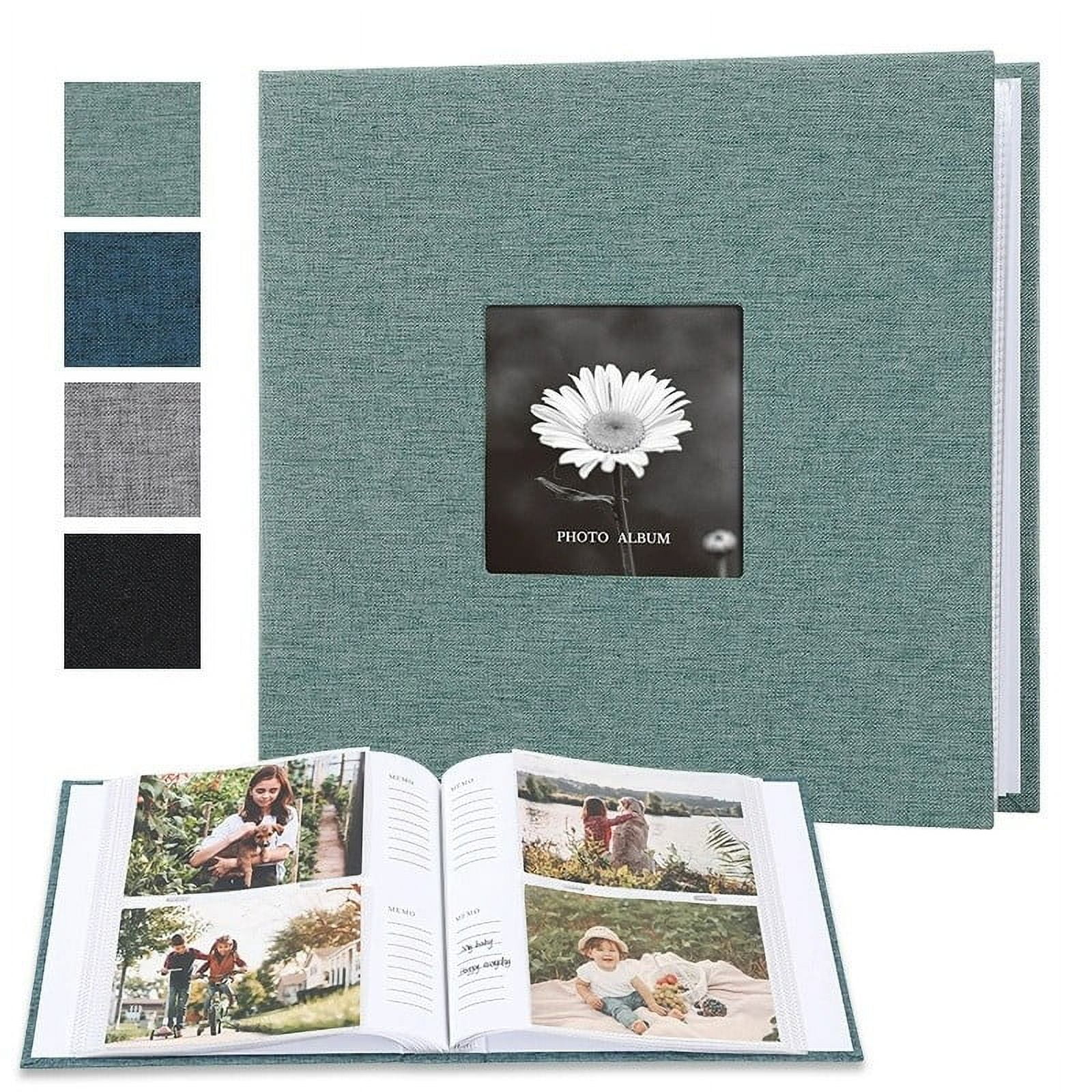 Begzeat Fabric Frame Cover Photo Album 200 Pockets Hold 6"x6" Photos ...