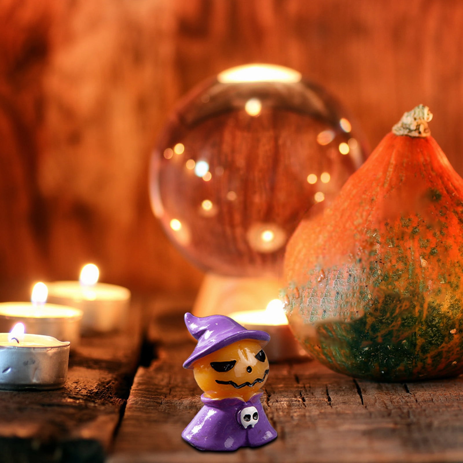 Begzeat Halloween Mini Resin Figures, 8 Styles Tiny Resin Animals ...