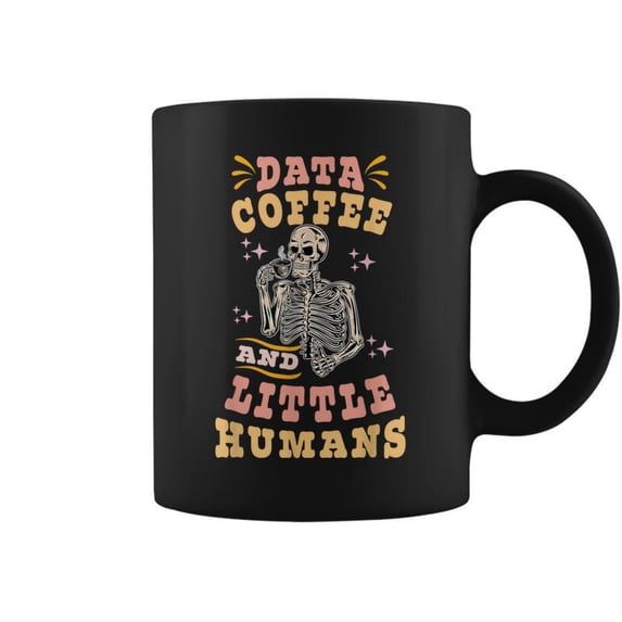 Behavior Analyst Aba I Like Data Coffee Skeleton Coffee Mugs - Walmart.com