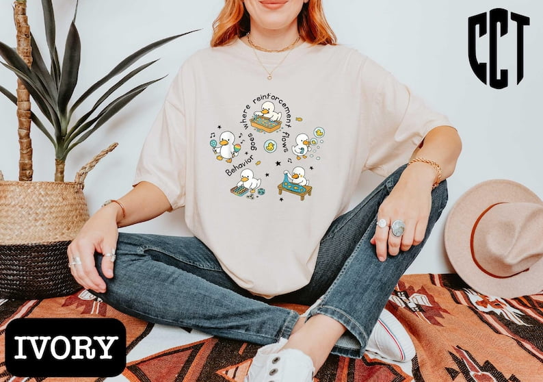 Behavior Goes Where Reinforcement Flows T-Shirt, Special Education ...