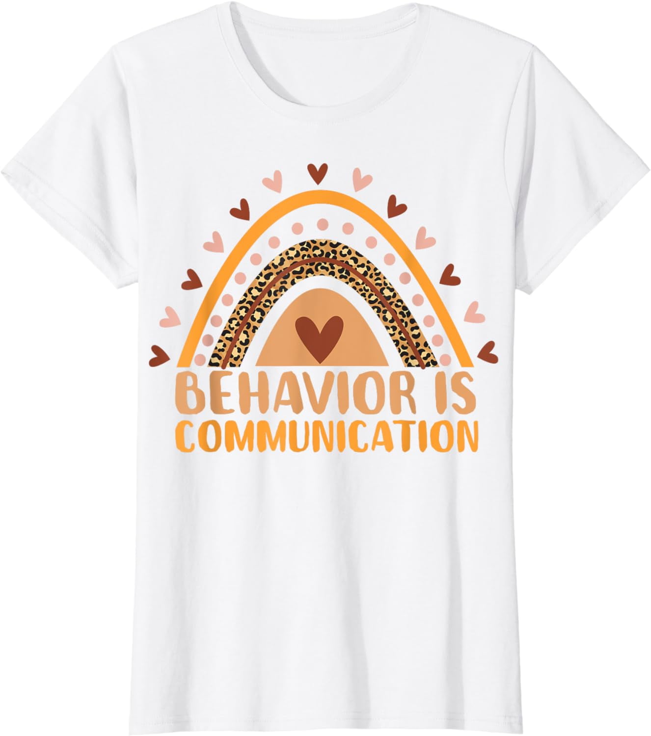 Behavior Is Communication Special Education SPED Rainbow T-Shirt ...
