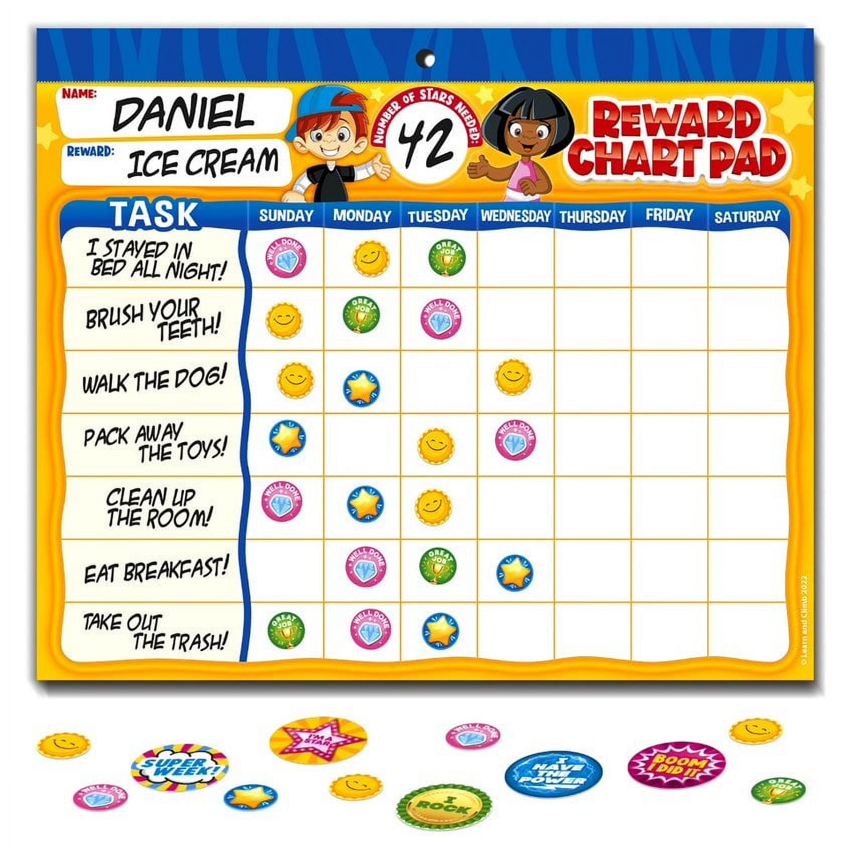 Behavior Reward Chart System for Kids - 26 Chore Charts, 2800 Stickers ...