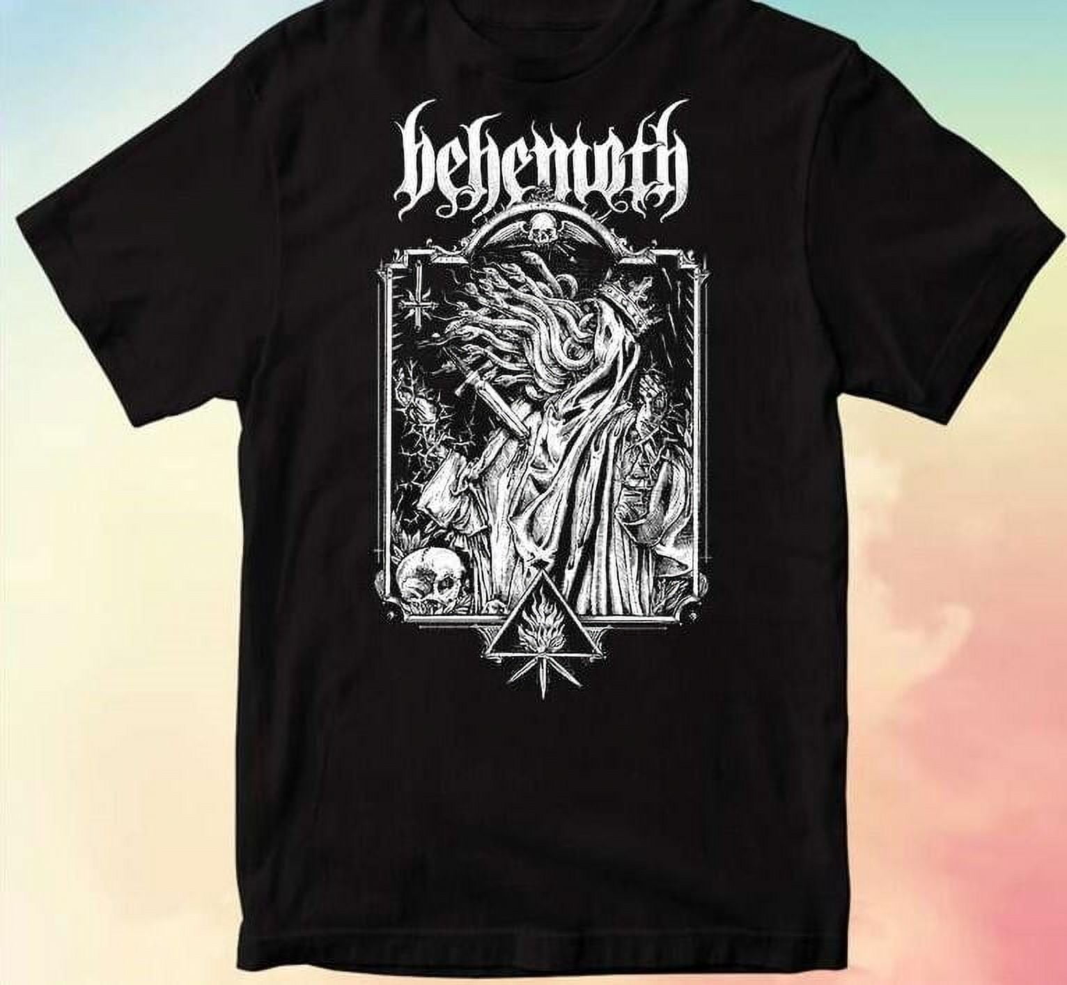 Behemoth Band Music T Unisex Comfort Tee T Shirt, Color: Ash Grey, Size ...