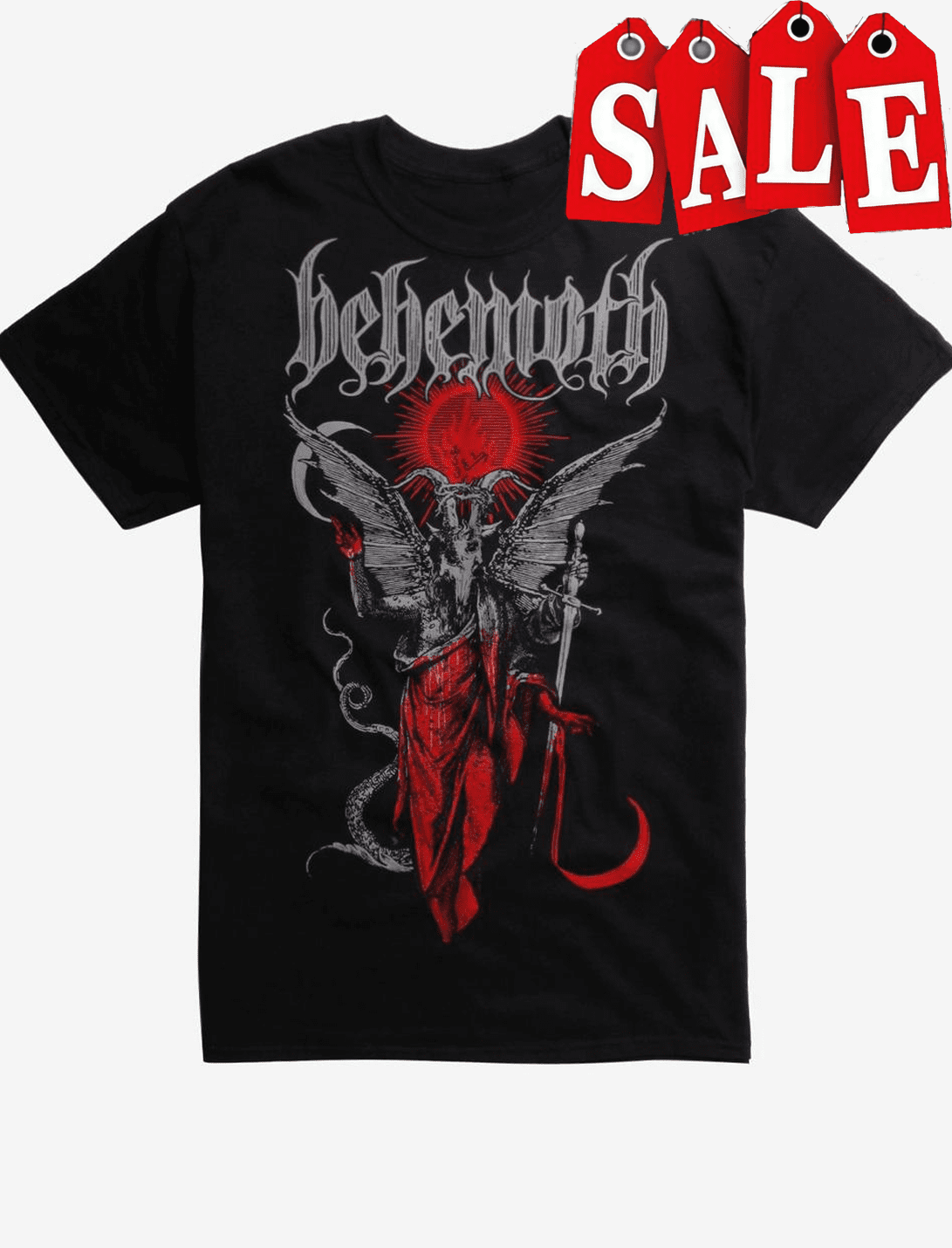 Behemoth Goat Demon T-Shirt Short Sleeve Cotton Black Men Size S to 5XL ...