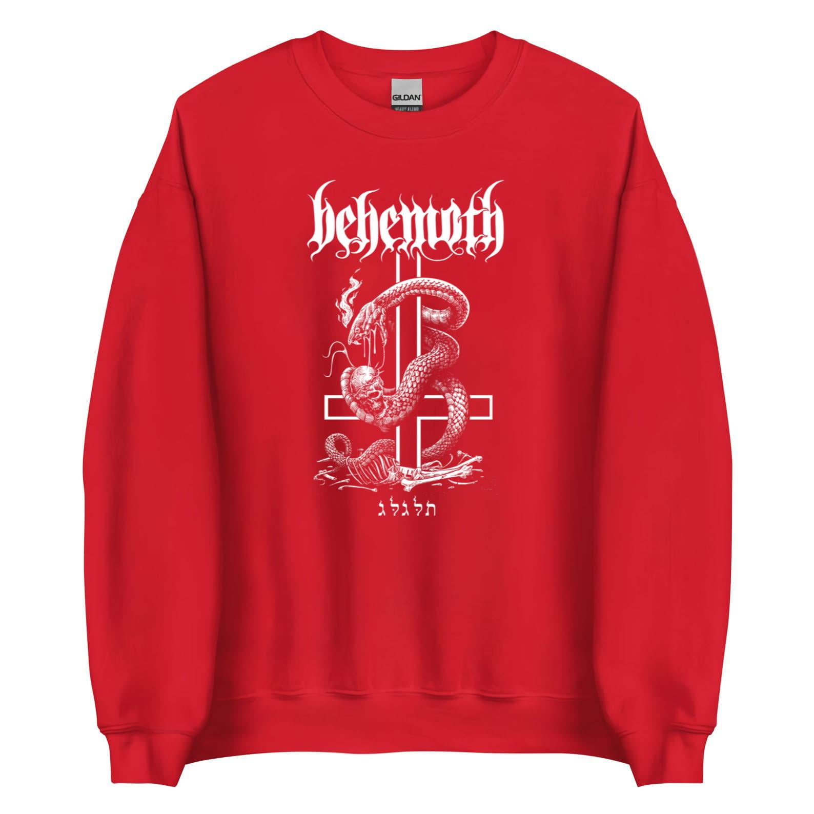 Behemoth Heavy Death Metal Poland Music Band Rock Satanic Cross Tee T ...