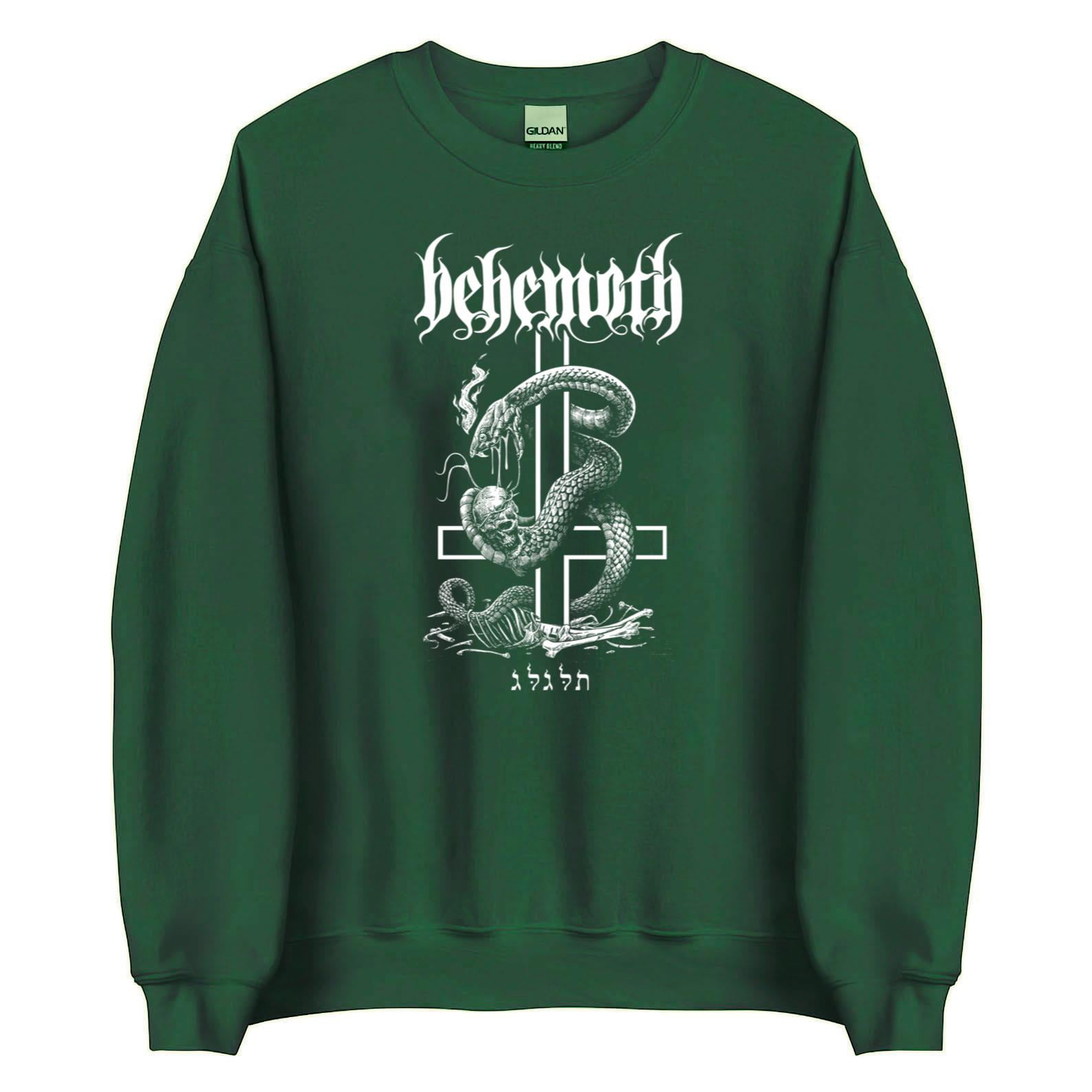 Behemoth Heavy Death Metal Poland Music Band Rock Satanic Cross Tee T ...