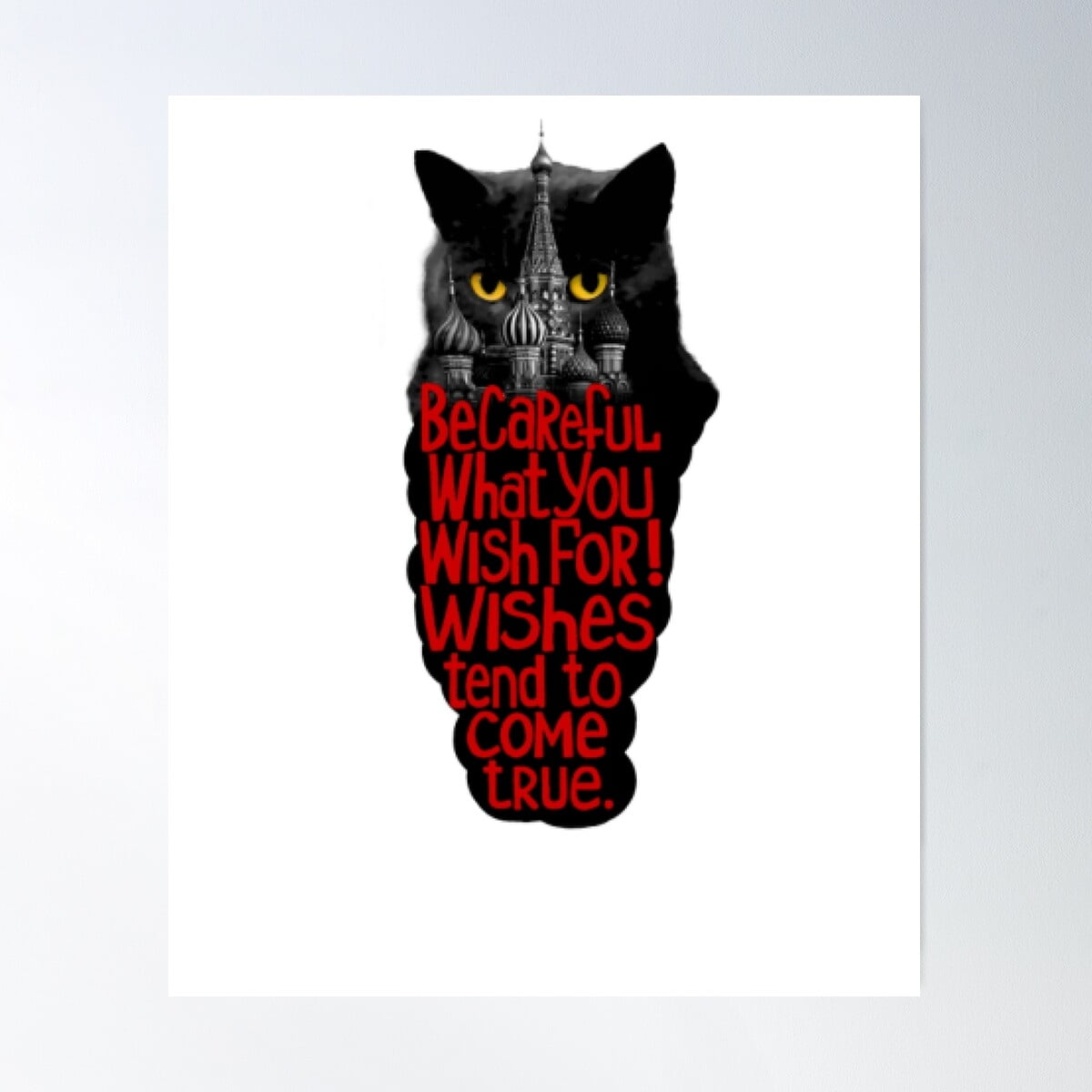 Behemoth The Cat Master And Margarita Poster Wall Art, Modern Wall ...