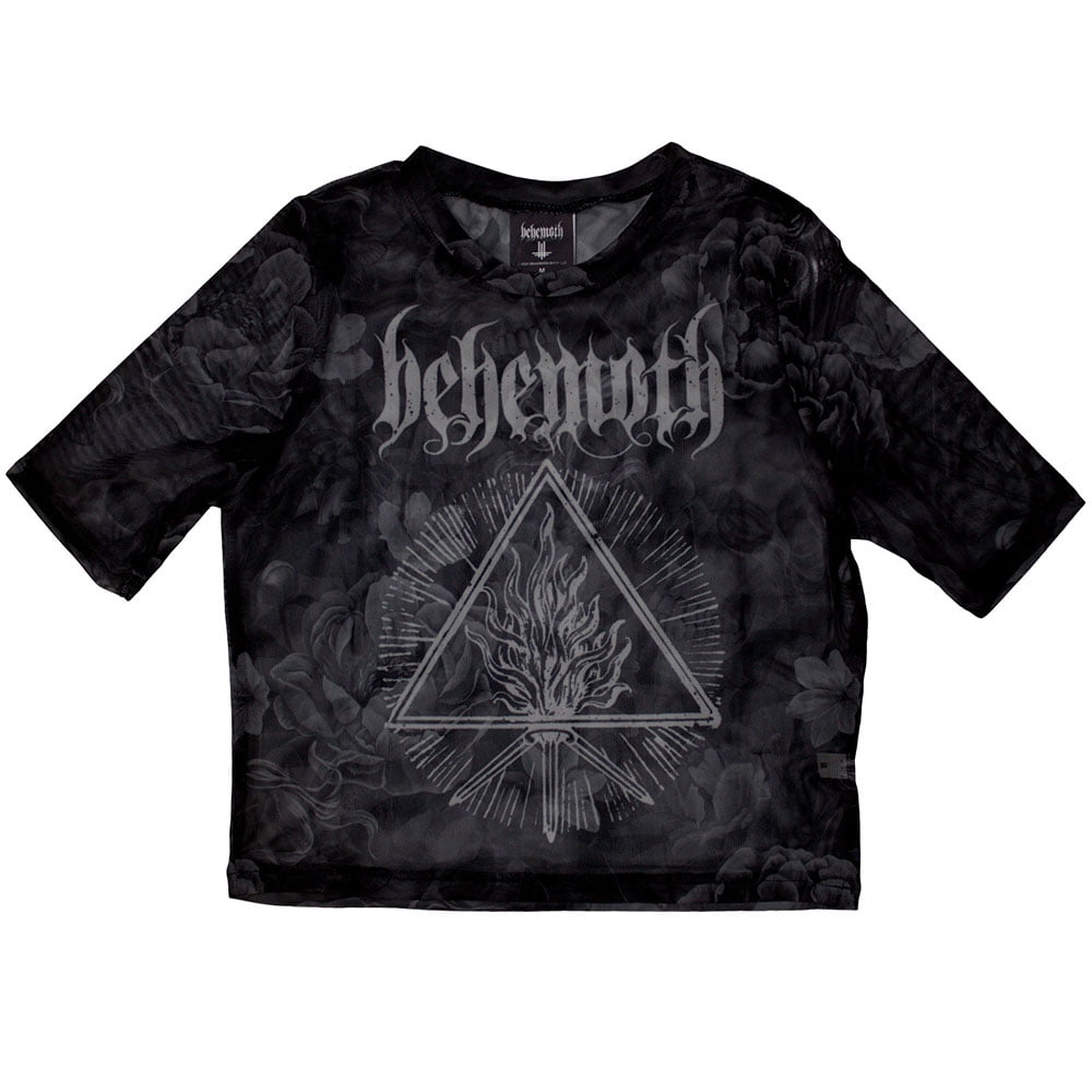 Behemoth Women's Long Sleeved Crop Top Furor Divinus (Mesh) - Walmart.com