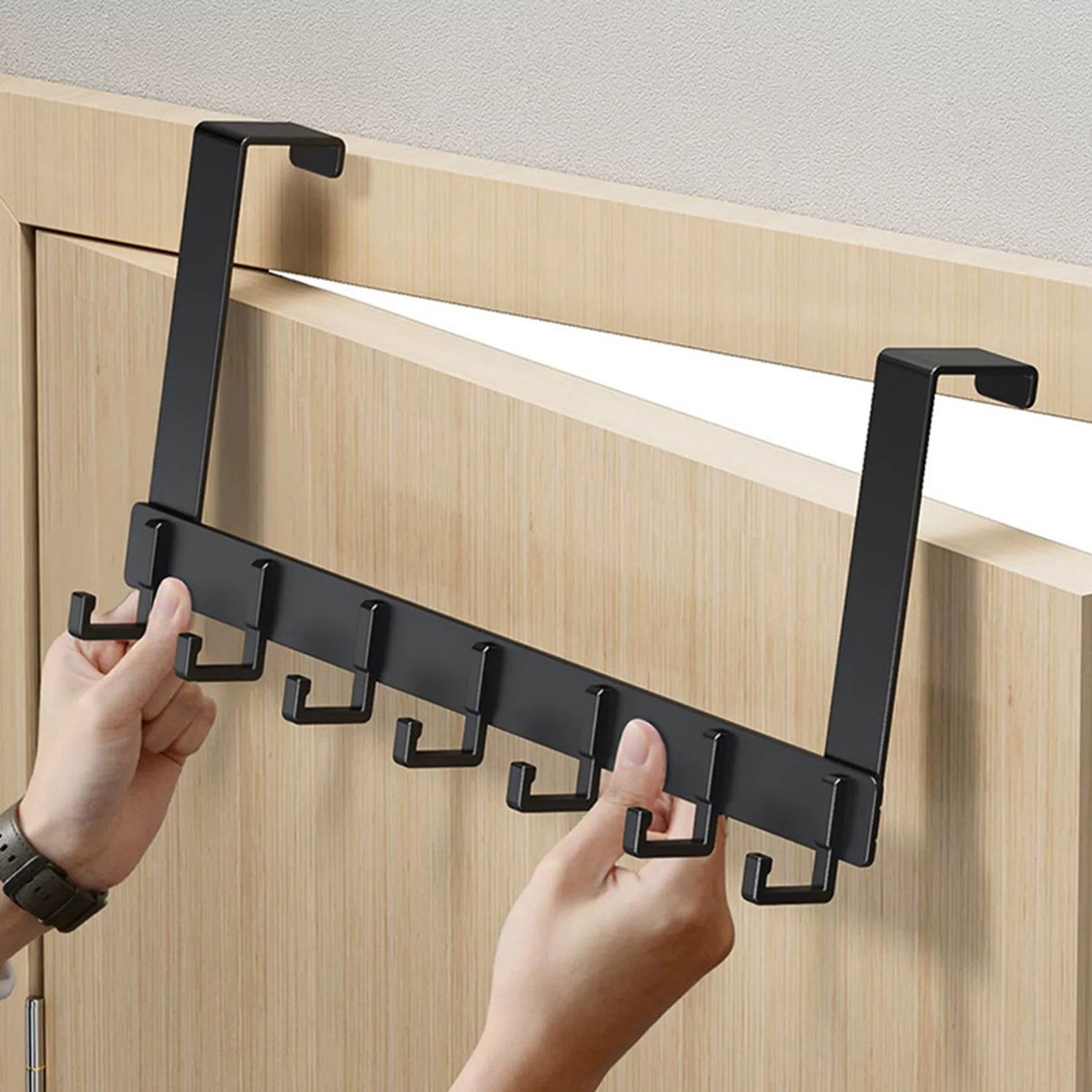 Behind The Door Hooks, No Punch, Multifunctional Hanging Rack, Metal ...