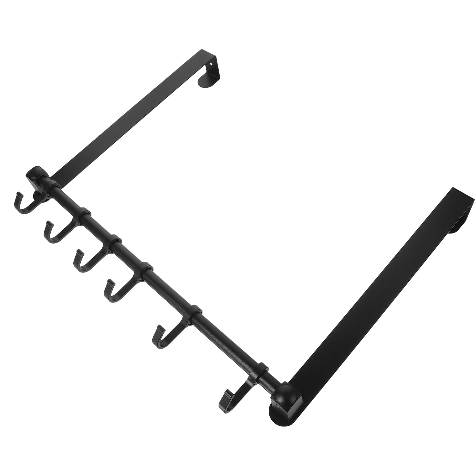 Behind Door Hooks over Fridge Storage Organizer for Front Black ...