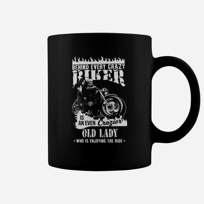 Behind Every Crazy Biker Is An Even Crazier Old Lady Coffee - Walmart.com