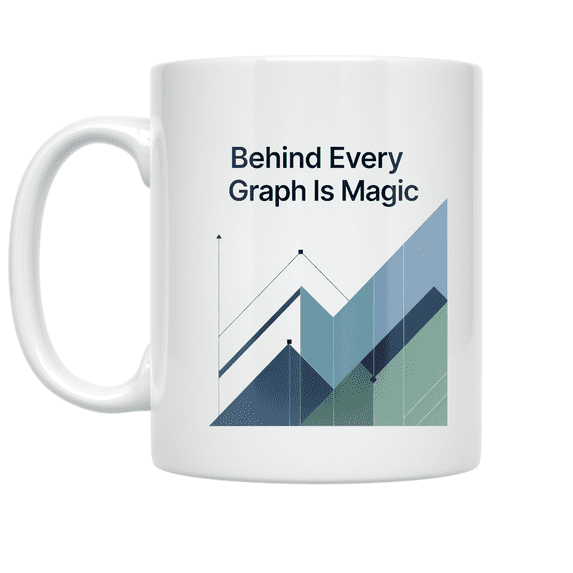 Behind Every Graph Is Magic - Data Analytics Enthusiast - 11 oz Ceramic ...