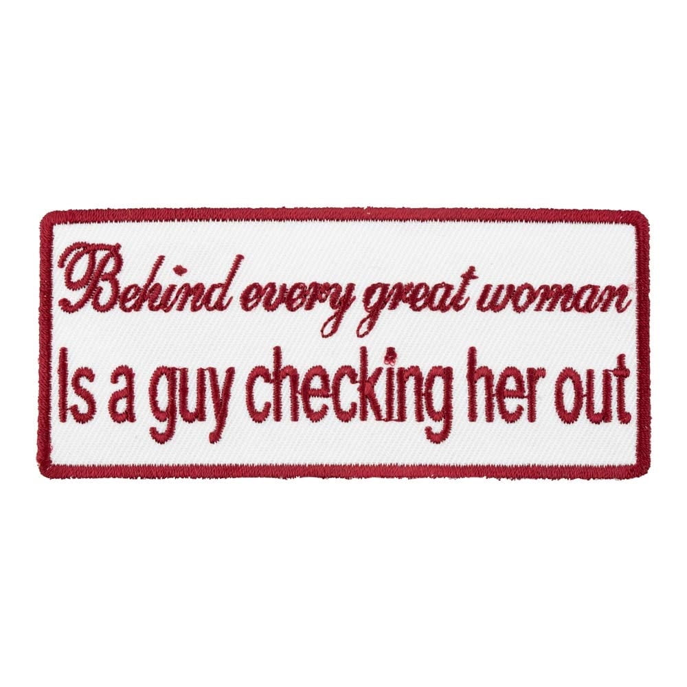 Behind Every Great Woman Is A Guy Patch, Funny Patches - Walmart.com
