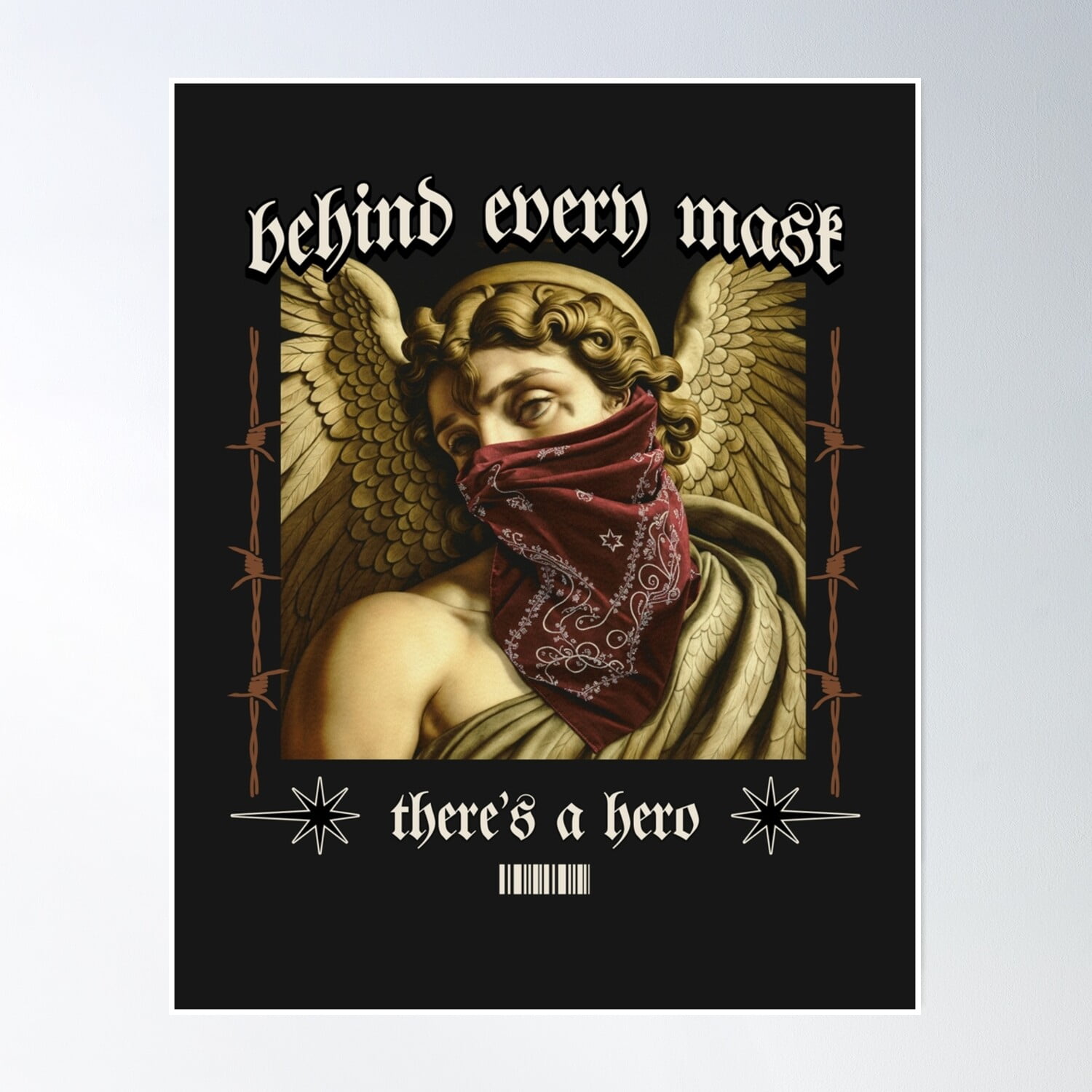 Behind Every Mask, There'S A Hero - Nurse Daily Poster Wall Art, Modern ...