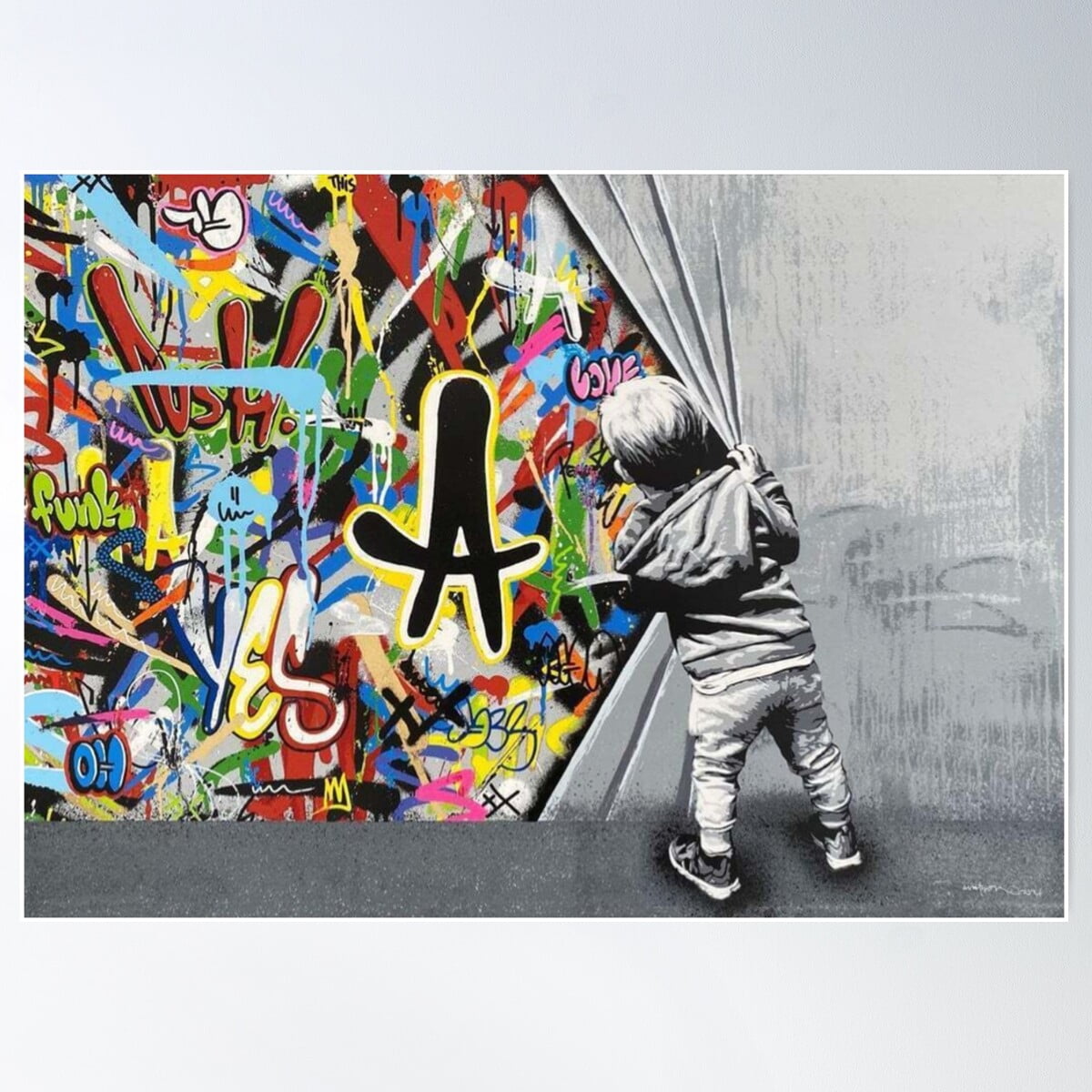 Behind The Curtain - Martin Whatson - Modern Stencil Graffiti Urban Art ...