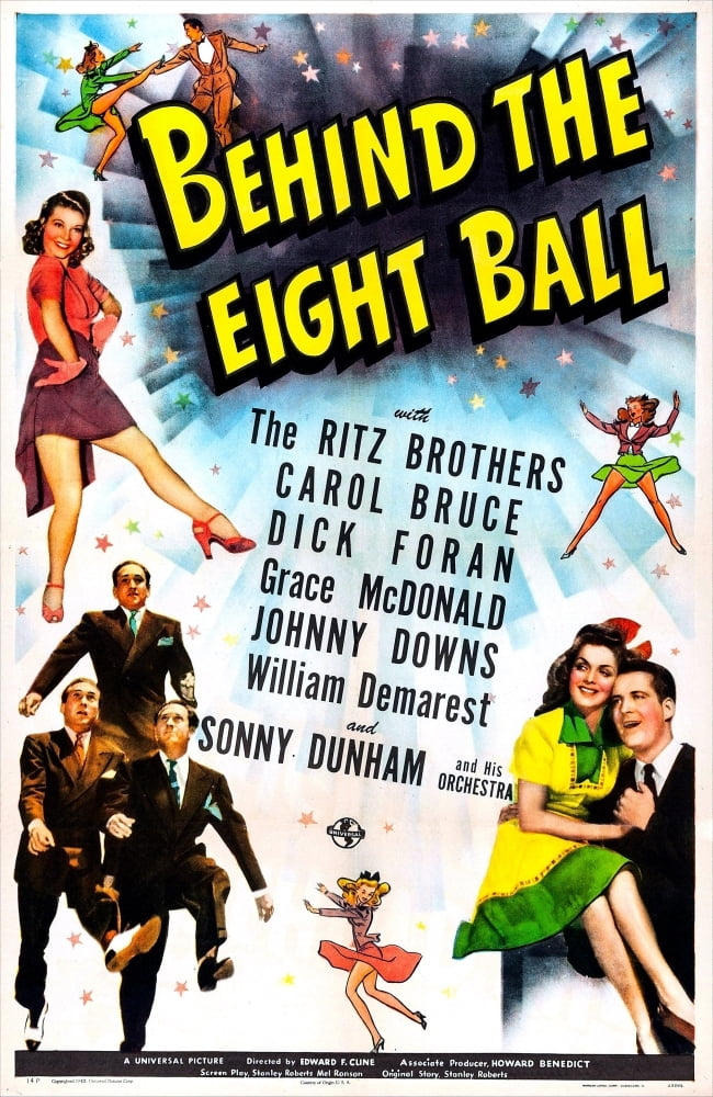 Behind The Eight Ball Us Poster Bottom Right From Left: Carol Bruce ...