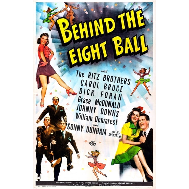 Behind The Eight Ball Us Poster Bottom Right From Left: Carol Bruce ...