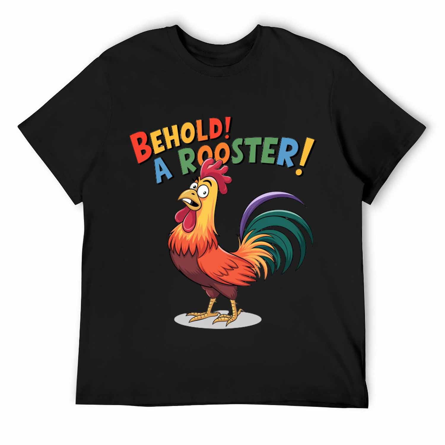 Behold! A rooster! Women'S Funny Being Normal Letter Printed T Shirt ...