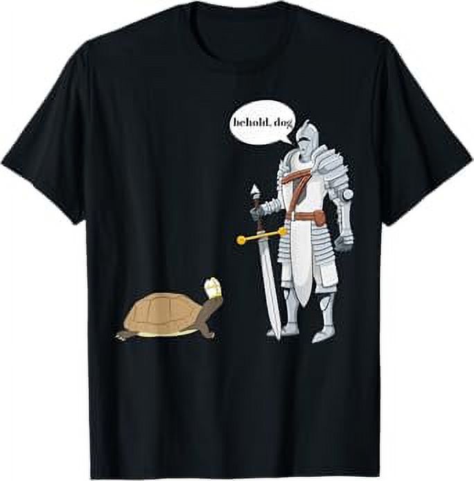 Behold Dog Funny Turtle Wearing A Priest Hat Hilarious Gamer T-Shirt ...