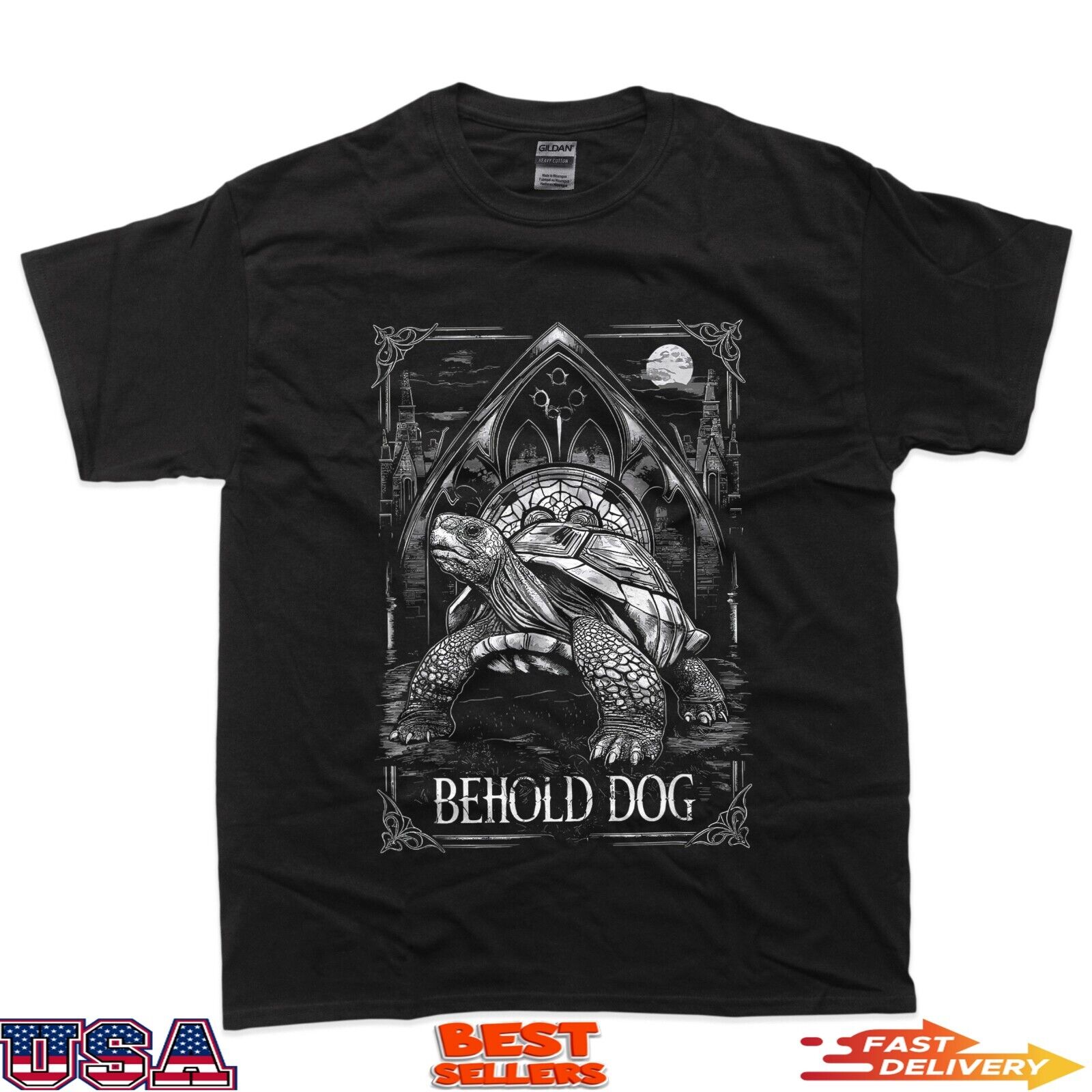 Behold Dog Turtle, Elden Merch T-Shirt - Walmart.com