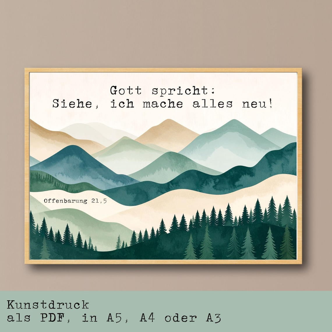 Behold I Make All Things New Poster, Unframed Paper Poster 24x36in ...