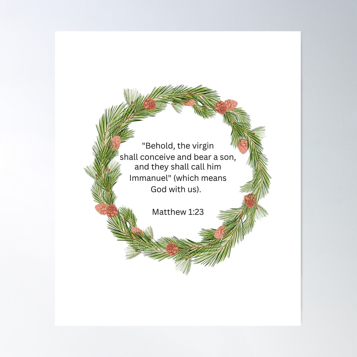 Behold The Virgin Shall Conceive And Bear A Son And They Shall Call Him ...