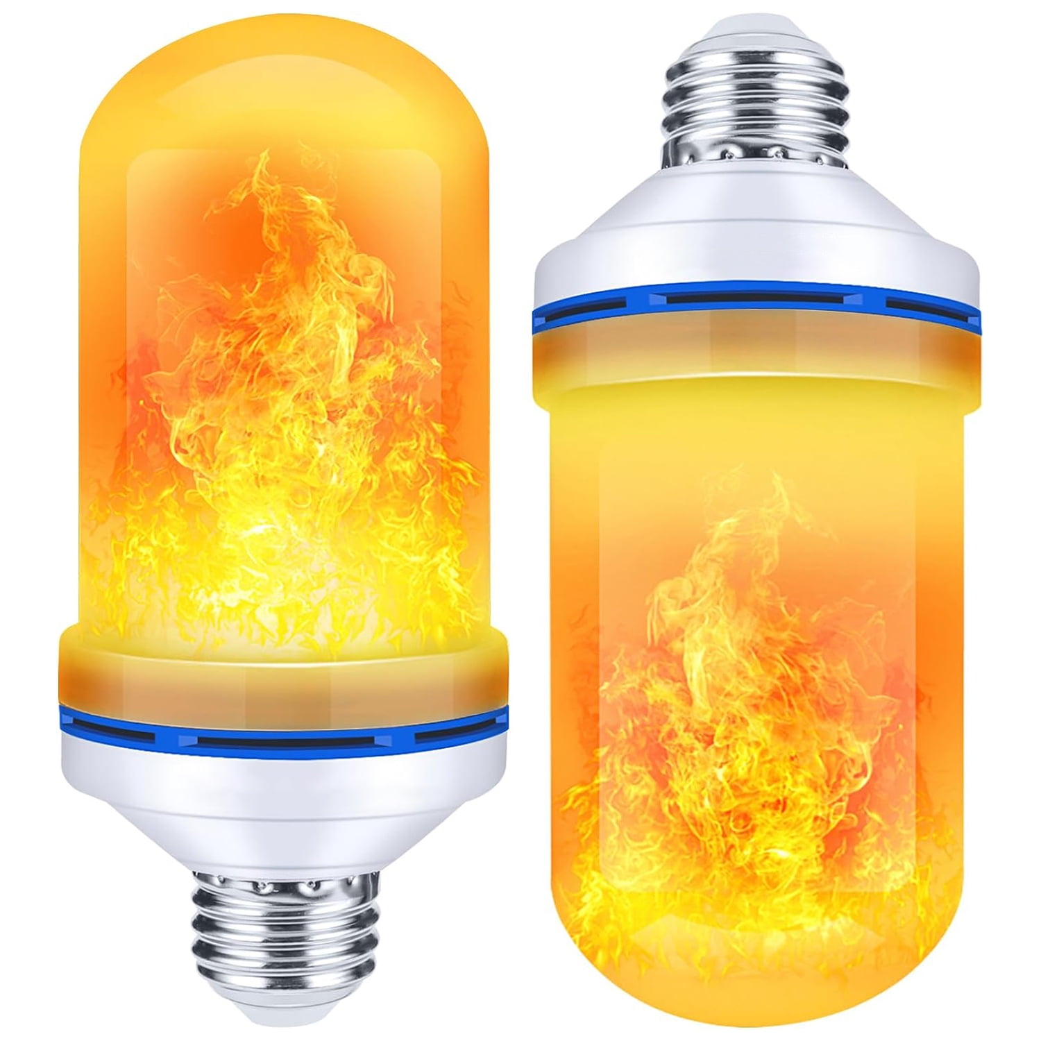 Behome LED Flame Light Bulbs with Gravity Sensor, 4 Modes Fire Light ...