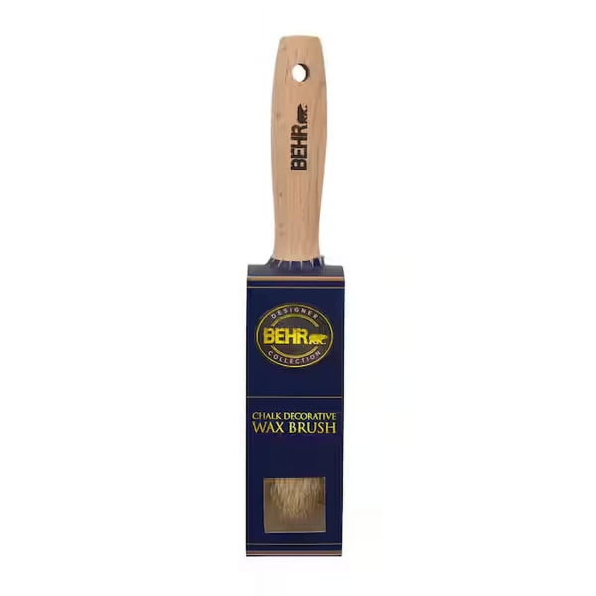 Behr 1.75 in. Chalk Decorative Round Wax Brush - Walmart.com