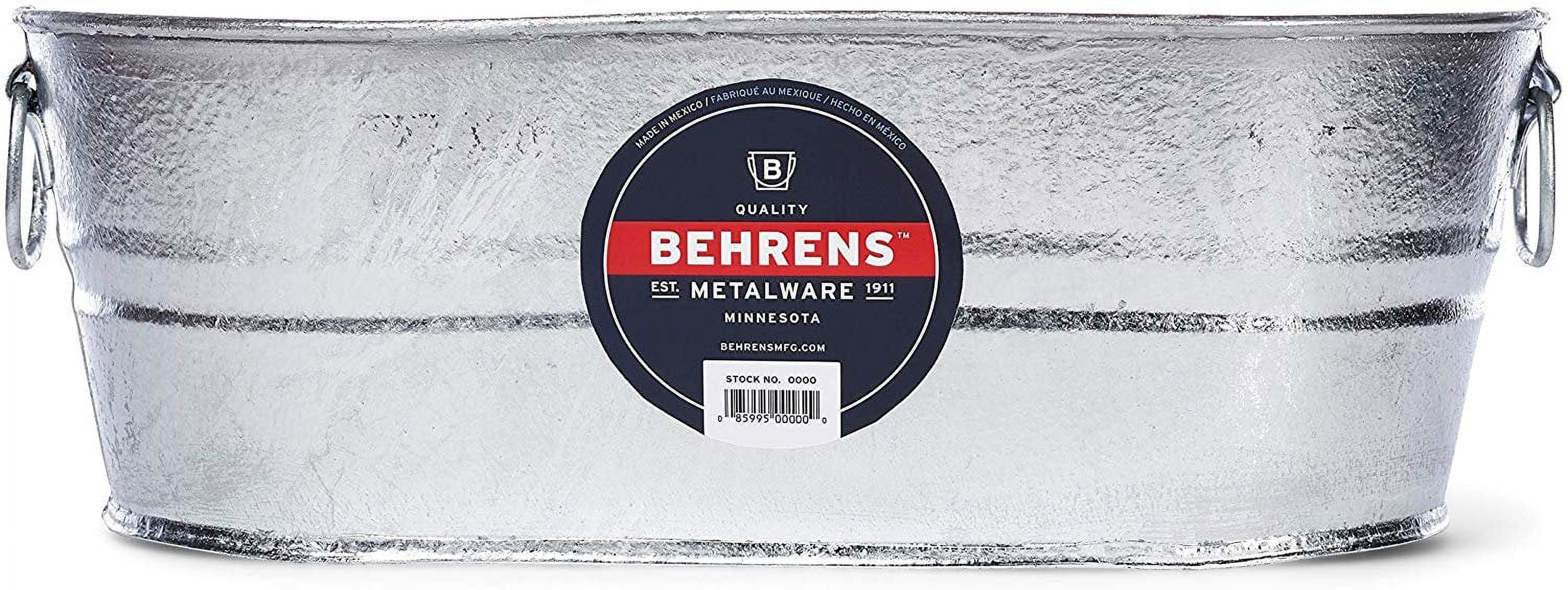 Behrens 00-OV 4-Gallon Oval Steel Tub - Walmart.com