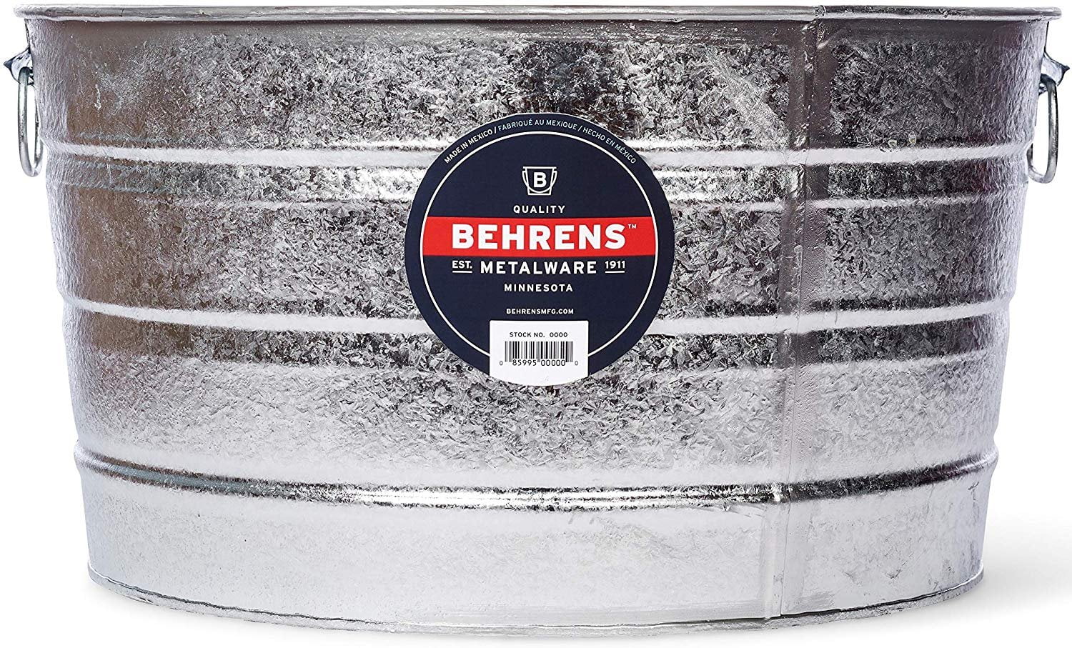 Behrens 1, 11-Gallon Round Steel Tub - Walmart.com
