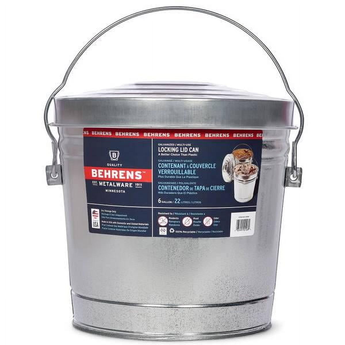 Behrens 10 Gallon Embossed Feed and Seed Storage Can - Walmart.com