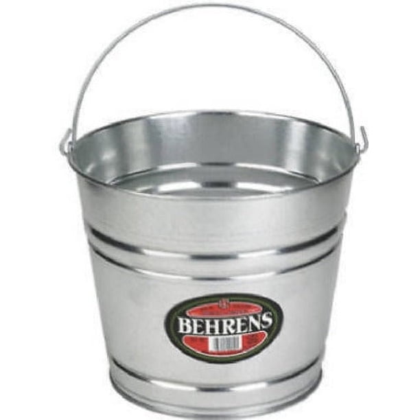 Behrens 1208GS 8 Quart Galvanized Sheet Steel Water Pail / Bucket With ...